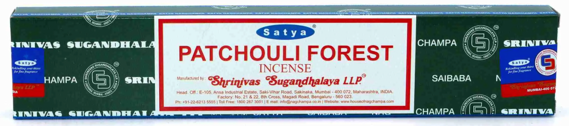 Satya - Patchouli Forest Incense Sticks | The Wonky Witches Cauldron